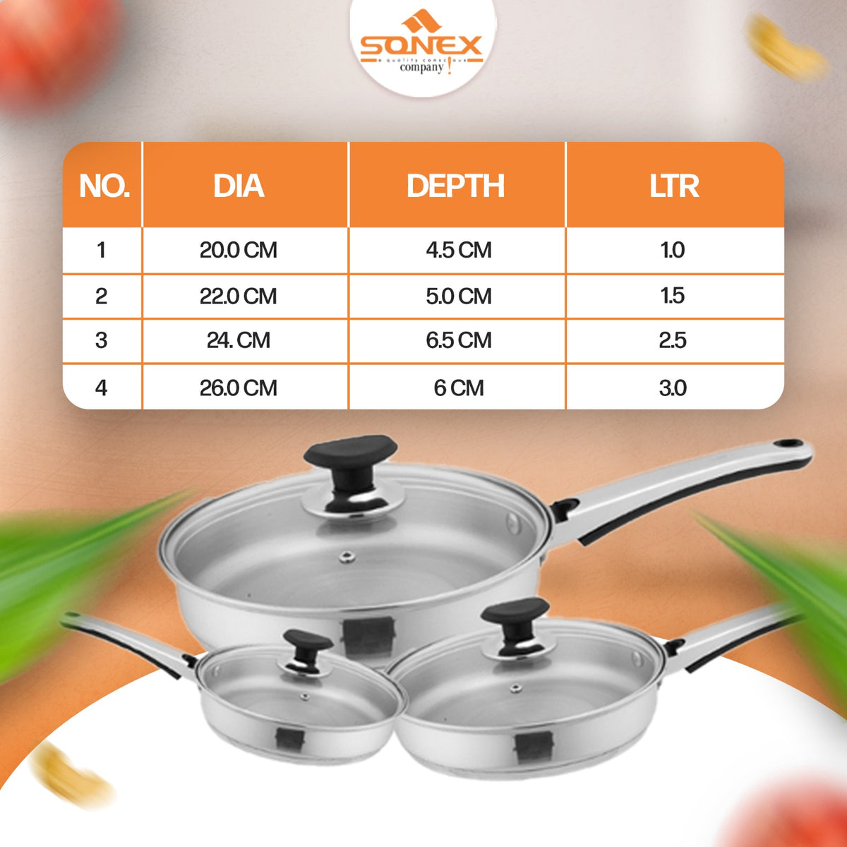 Supreme Fry Pan Set – Sonex International